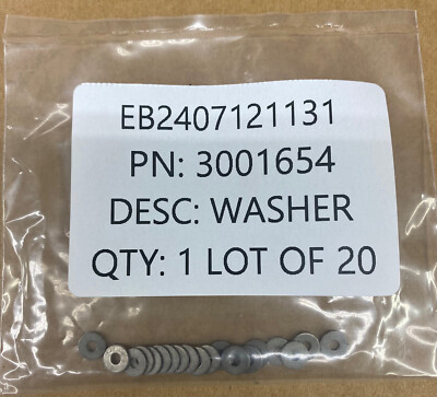 Pratt & Whitney PT6 Washer Lot of 20 Each PN: 3001654 (EB2407121131) | eBay