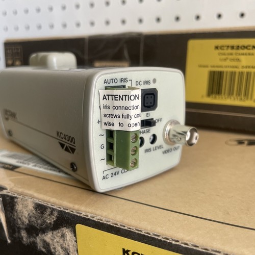 ULTRAK KC4300 CCD B/W 24V 60Hz 3.5W Security Camera W/ 2.8mm F1.4 Lens ...