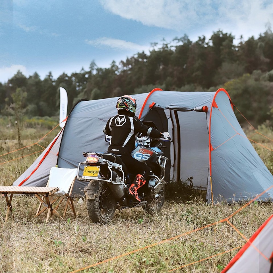 2 Person Camping Tent Motorcycle Tent Waterproof Instant Family Tents ...