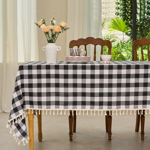 Table Cloth Rectangle Table-Rustic Gingham Tablecloth Buffalo Plaid ...