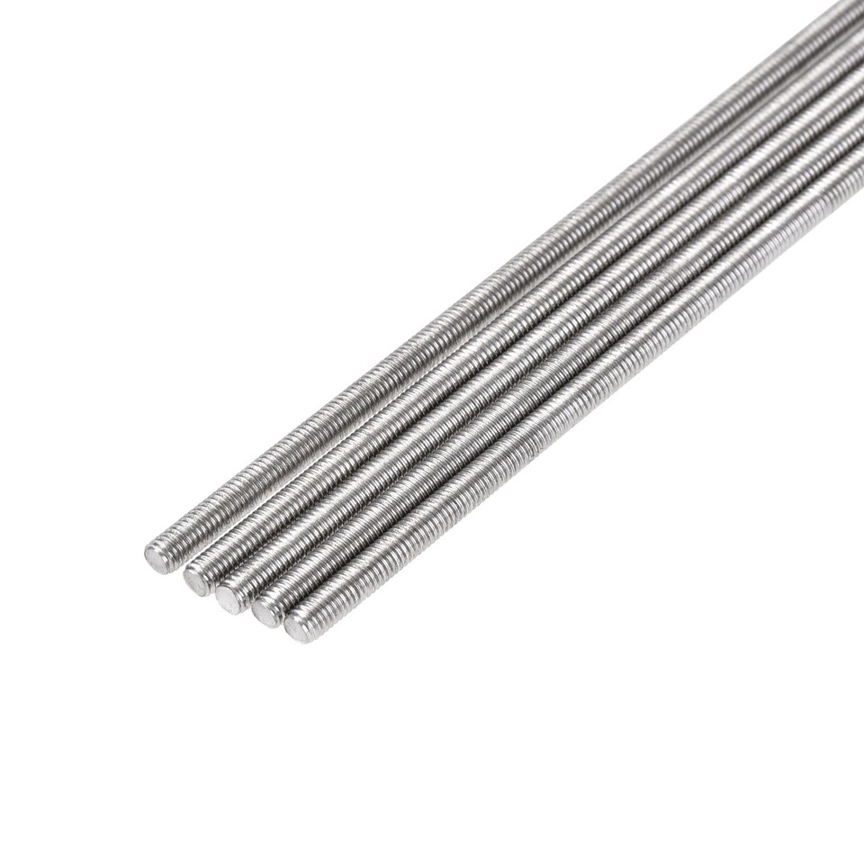 5Pcs M3 x 500mm Fully Threaded Rod Stainless Steel Right Hand Threads ...