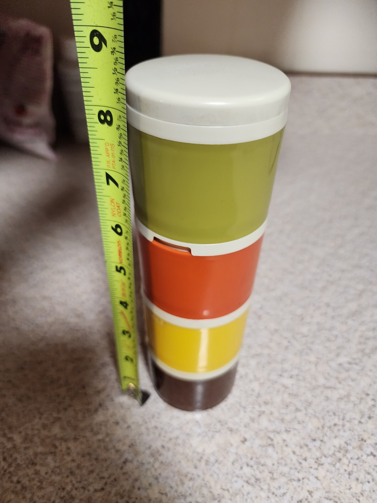 Vintage Tupperware Stackable Spice Shakers - Harvest Colors #1308 Set ...