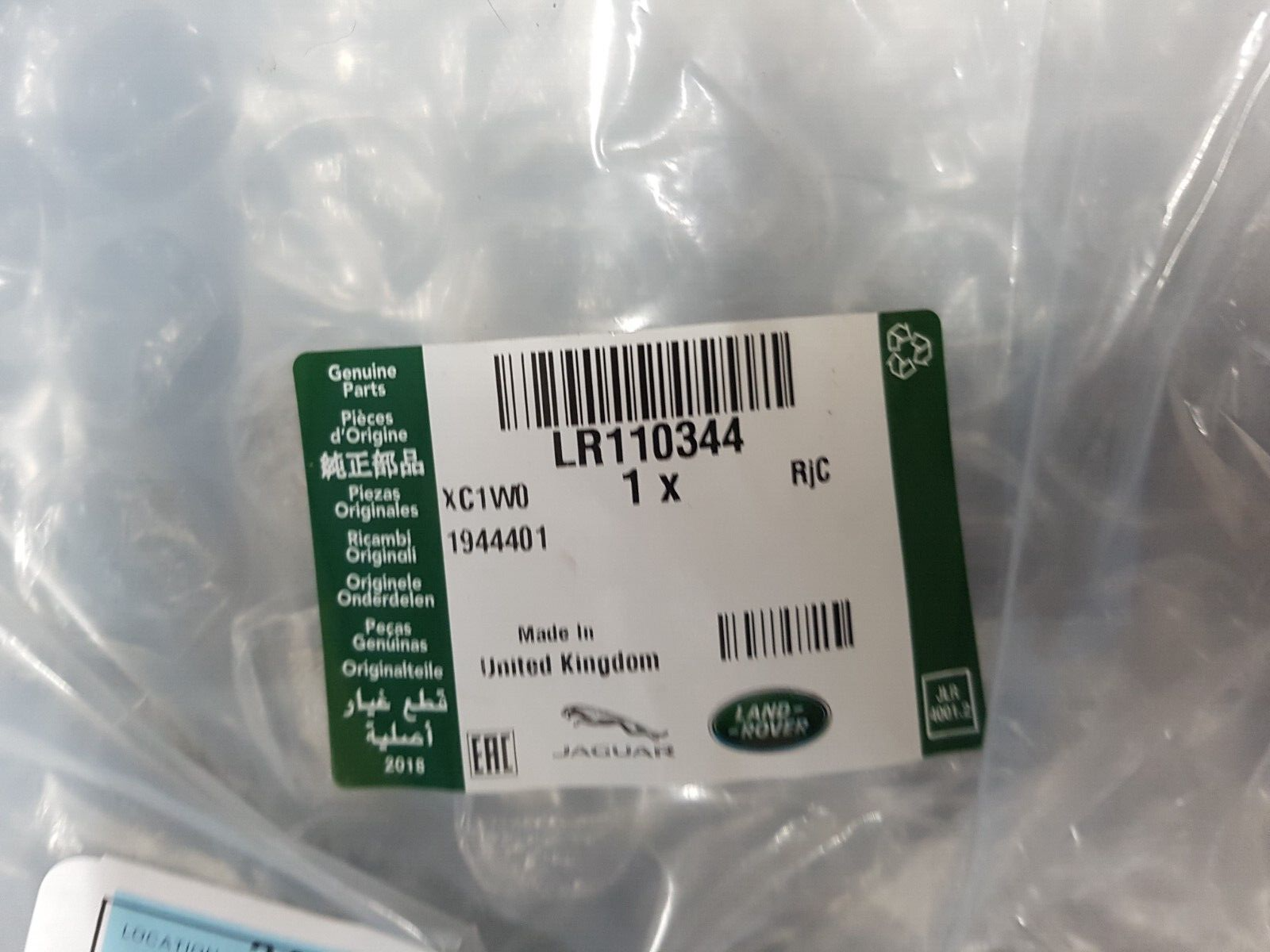 GENUINE NEW RANGE ROVER EVOQUE 2012 - 17 FRONT TOWING EYE COVER ...