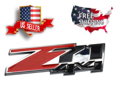 Z71 4x4 Emblem Badge 3D Stick On For Chevy Silverado Tahoe Suburban GMC ...