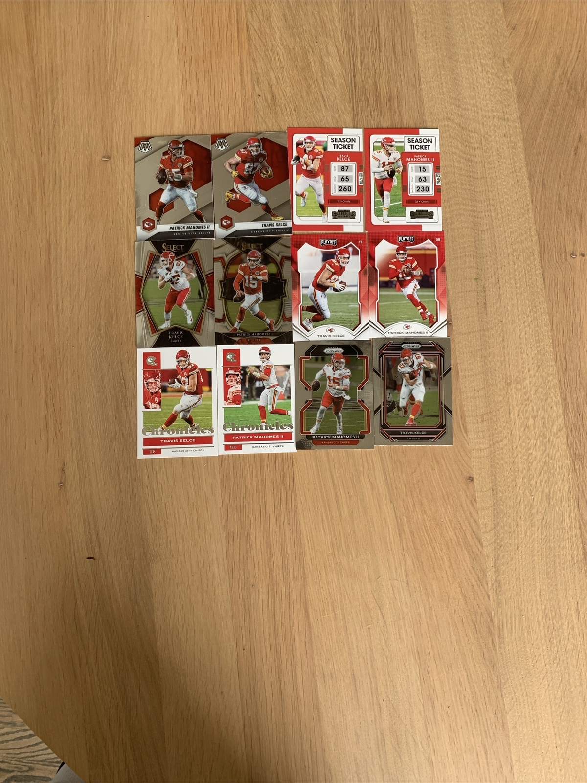 Patrick Mahomes And Travis Kelce 12 Card Package | eBay