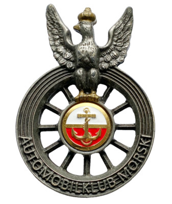 VINTAGE POLISH AUTOMOBILE CLUB CAR BADGE EMBLEM Nice patina RARE! | eBay