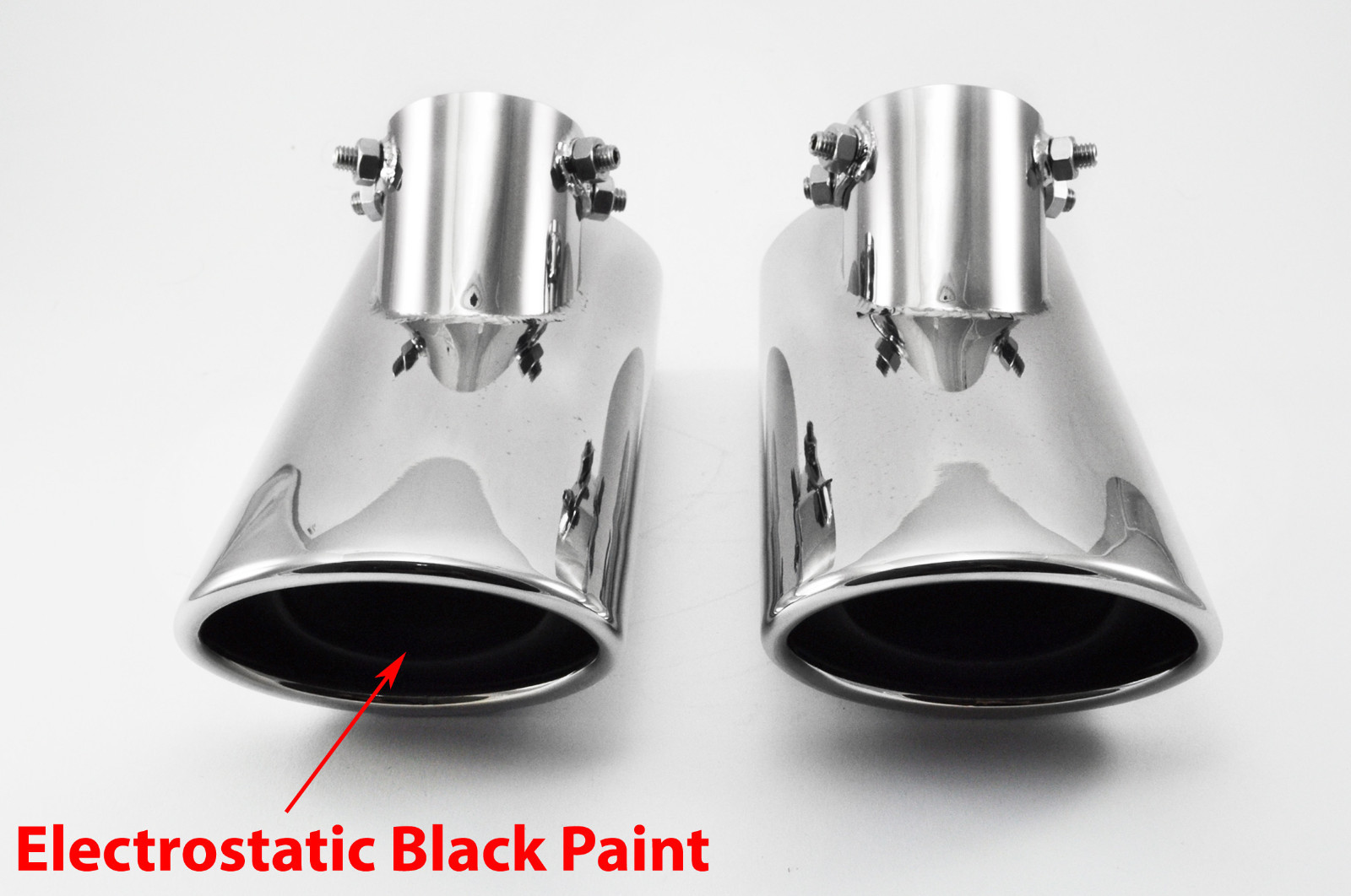 Exhaust S/Steel tailpipes trims for Mercedes Benz S W221 S320 S350 S500 ...