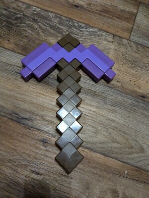 Minecraft ENCHANTED PICKAXE Toy 13” Plastic Mattel 2021 HHF60 | eBay