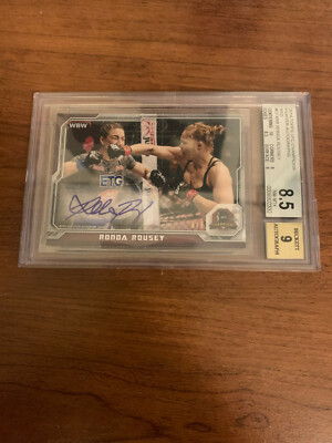 Ronda Rousey 2014 Topps UFC Champions Autograph auto Ruby /8 CFA-RR ...