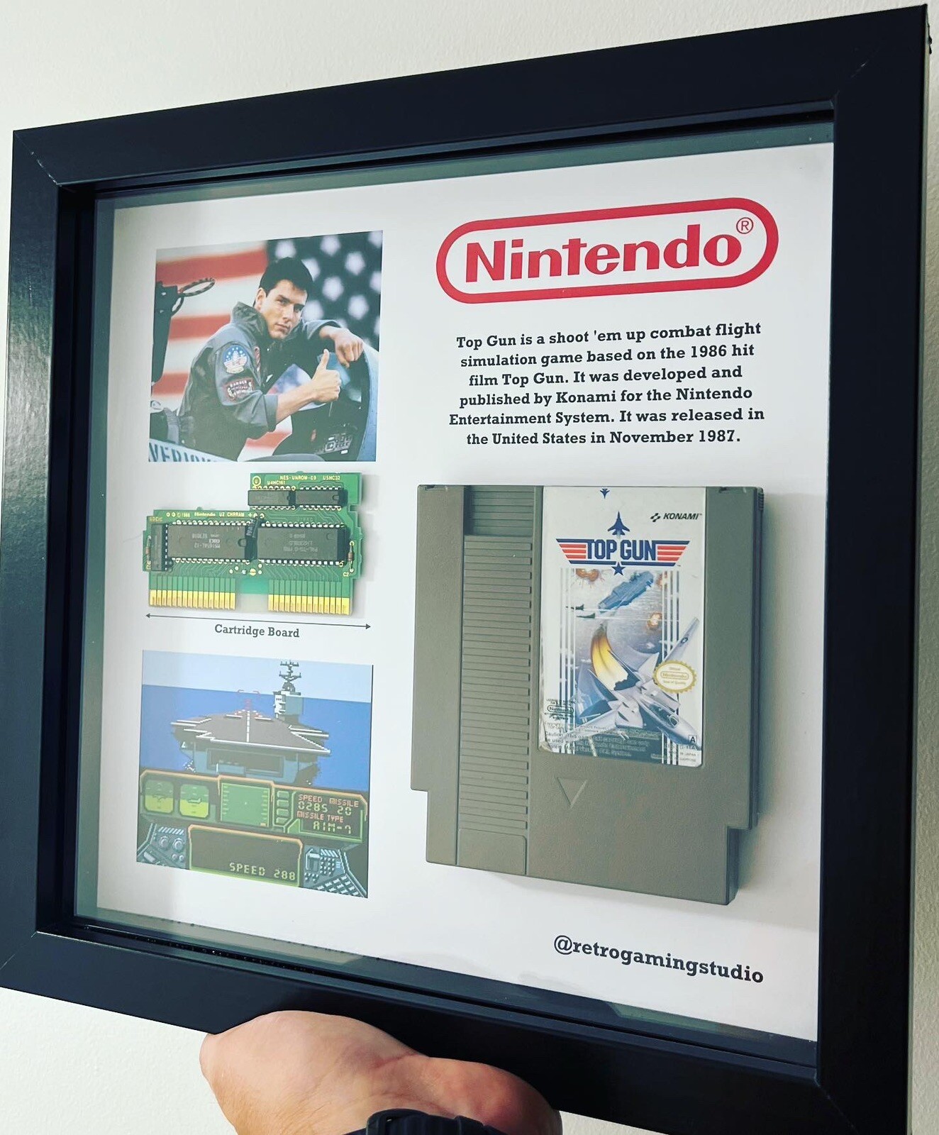 Top Gun NES Nintendo Frame Wall Art Collectable | eBay