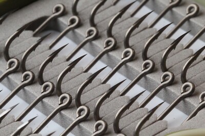 hand shapened euro hook long shank, wide gape, choddy, curve, specimen ...