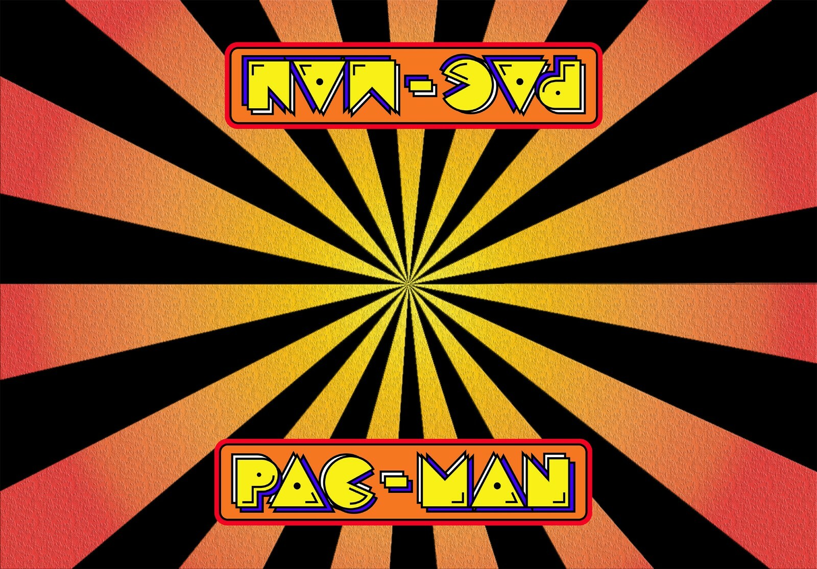 NEW Arcade Classics STAR BURST Table Underlay Pac-Man 23" wide x 33 ...