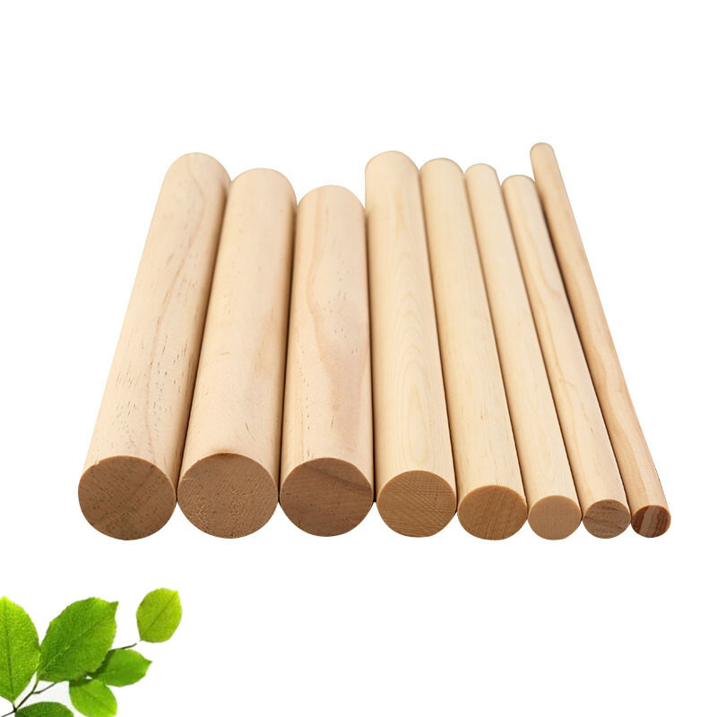 Round Wooden Wood Craft Sticks Dowl Stems for Kids Model Making DIY ...