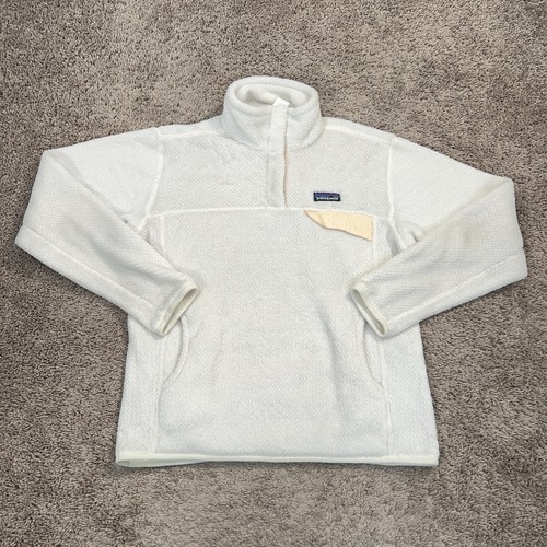 Patagonia Sweater Womens Medium White Polartec Re Tool Fleece Jacket ...