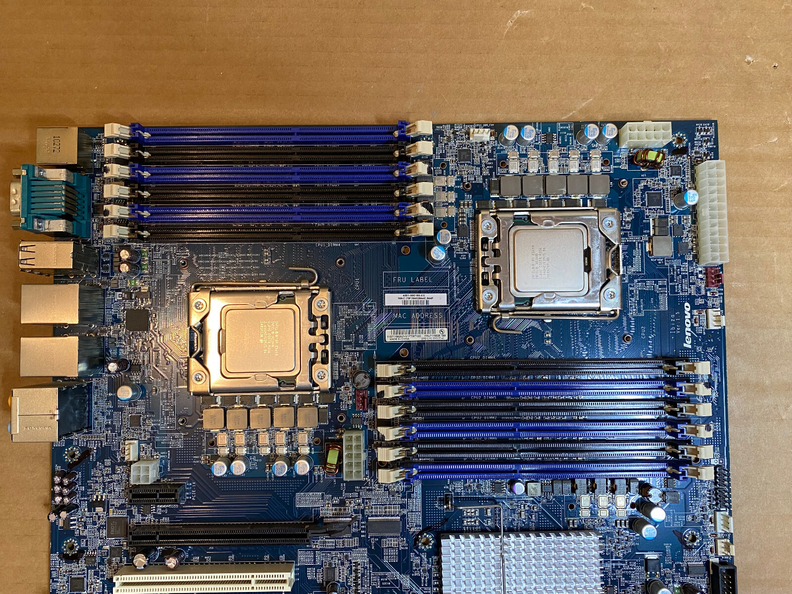 Lenovo 71Y8826 ThinkStation D20 Motherboard - 2x Xeon E5640 2.66GHz CPU ...