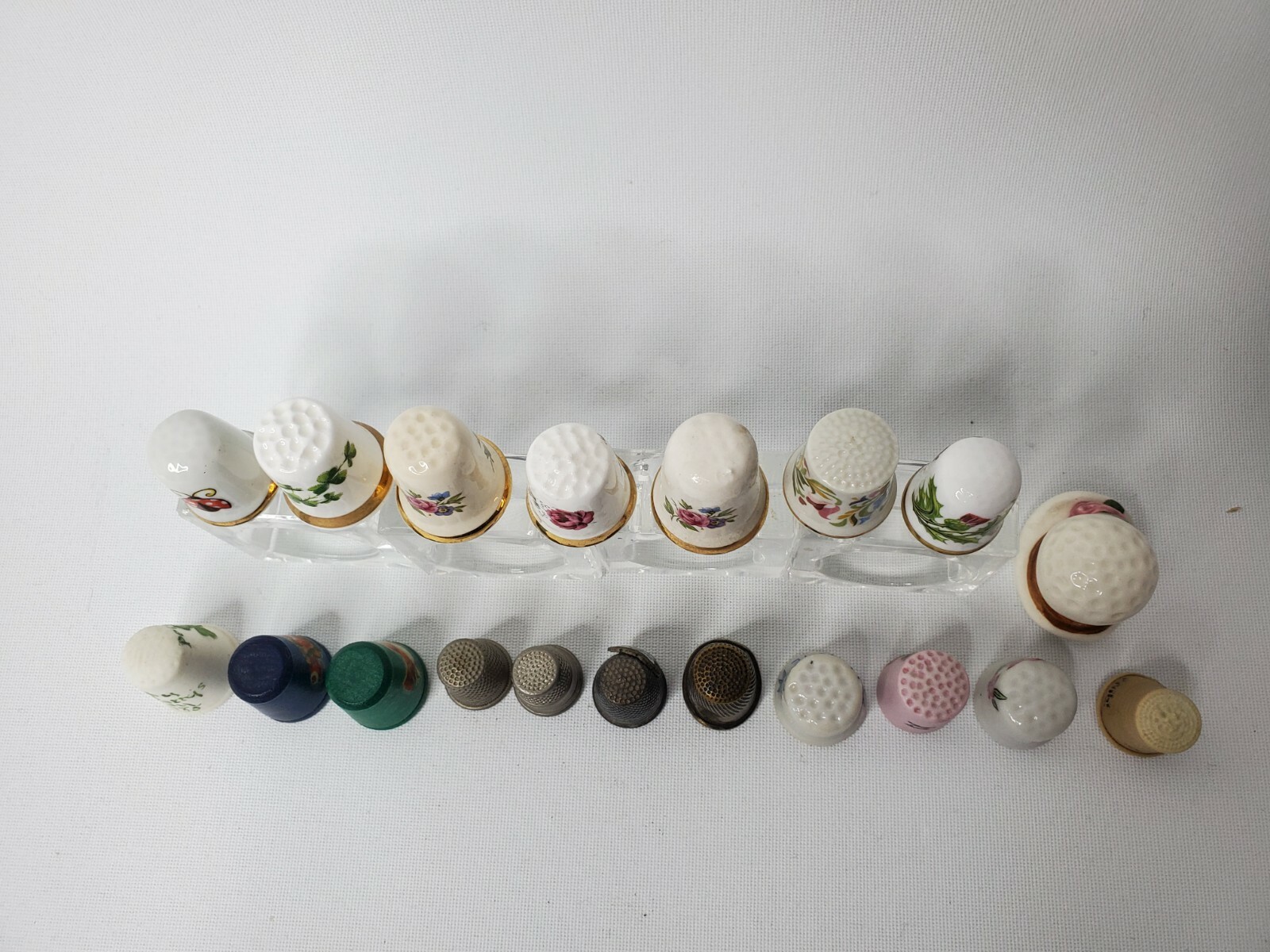 19 Thimbles (Ceramic, Metal, Wood) Made In England, USA, Spain, Etc. | eBay