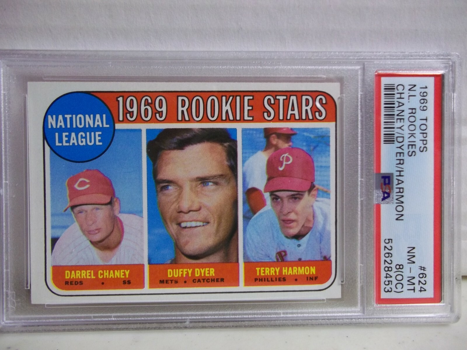 1969 Topps National League Rookies PSA EX-MT 8(OC) Card #624 MLB ...