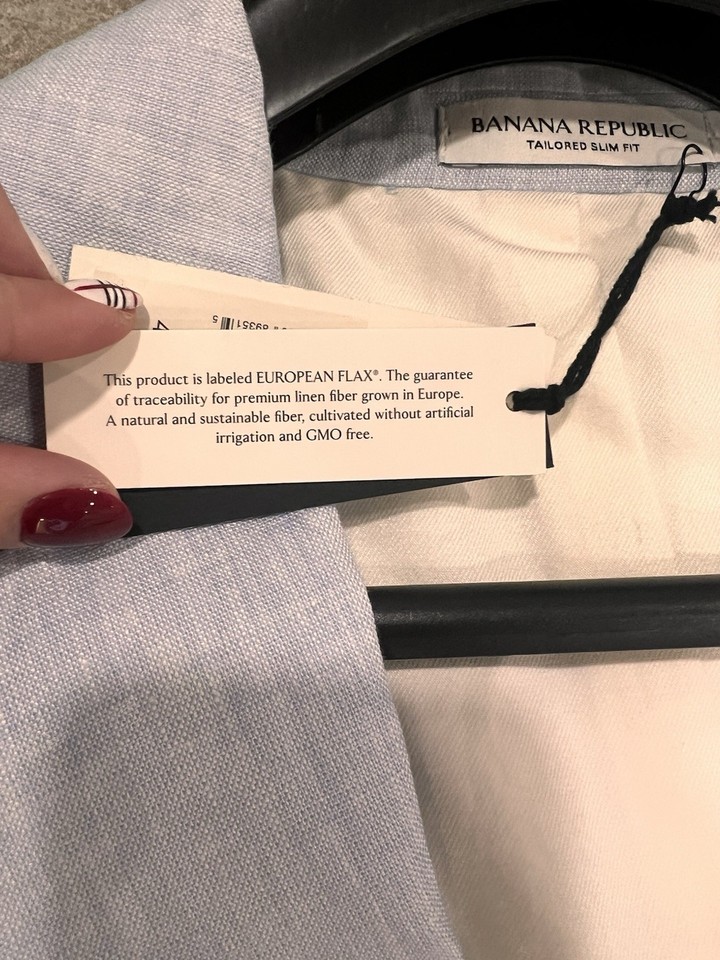 Banana Republic Mens 42R Suit Jacket Slim Fit 100% Linen Shell | eBay