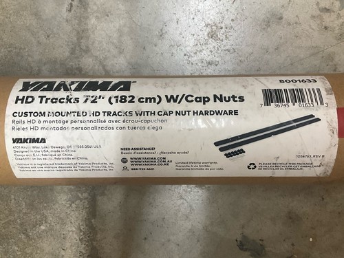 Yakima HD Track 72 Inch Car Roof Top Rack Mounting System with CapNuts ...
