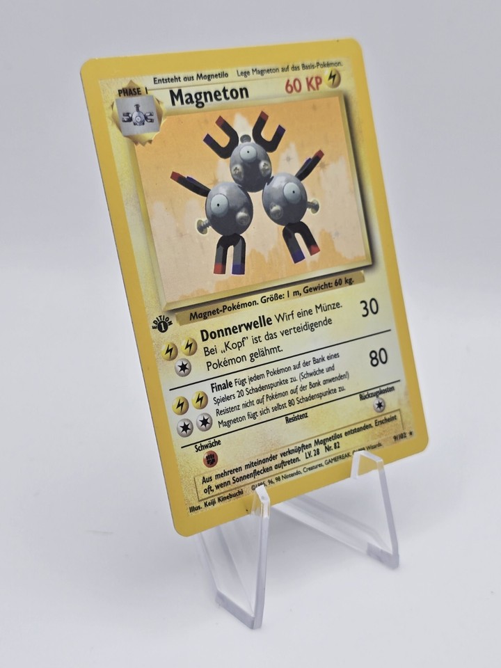 Pokémon TCG Magneton Base Set 9/102 Holo 1st Edition Holo Rare | eBay