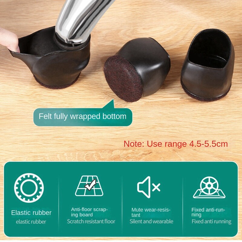 Rubber Bed Office Chair Wheel Stopper Furniture Legs Caster Cups Chair ...