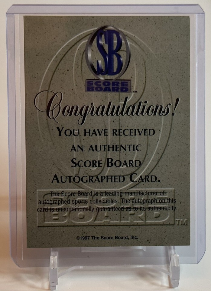 1997 Score Board Basketball Tunji Awojobi Autograph Auto Rookie RC Card ...