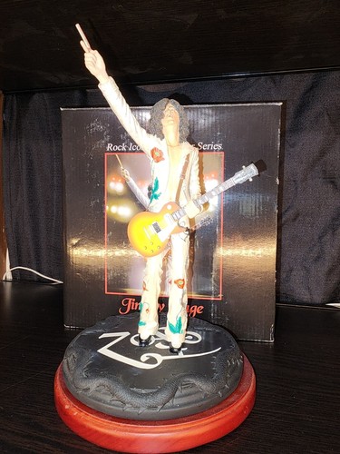Jimmy Page Led Zeppelin Statue Rock Iconz Knucklebonz 2007 RARE ...