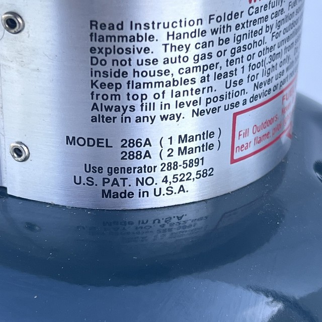 Vintage Coleman Model 288A Adjustable Two Mantle Lantern 1992 for sale ...