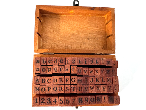 Rubber Stamps Alphabet Numbers And Symbols Rubber Stamps in a Box - 70 ...