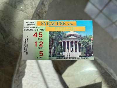 🔥🔥VINTAGE RARE 1967 Syracuse v Baylor Football Ticket Stub !🔥🔥 | eBay