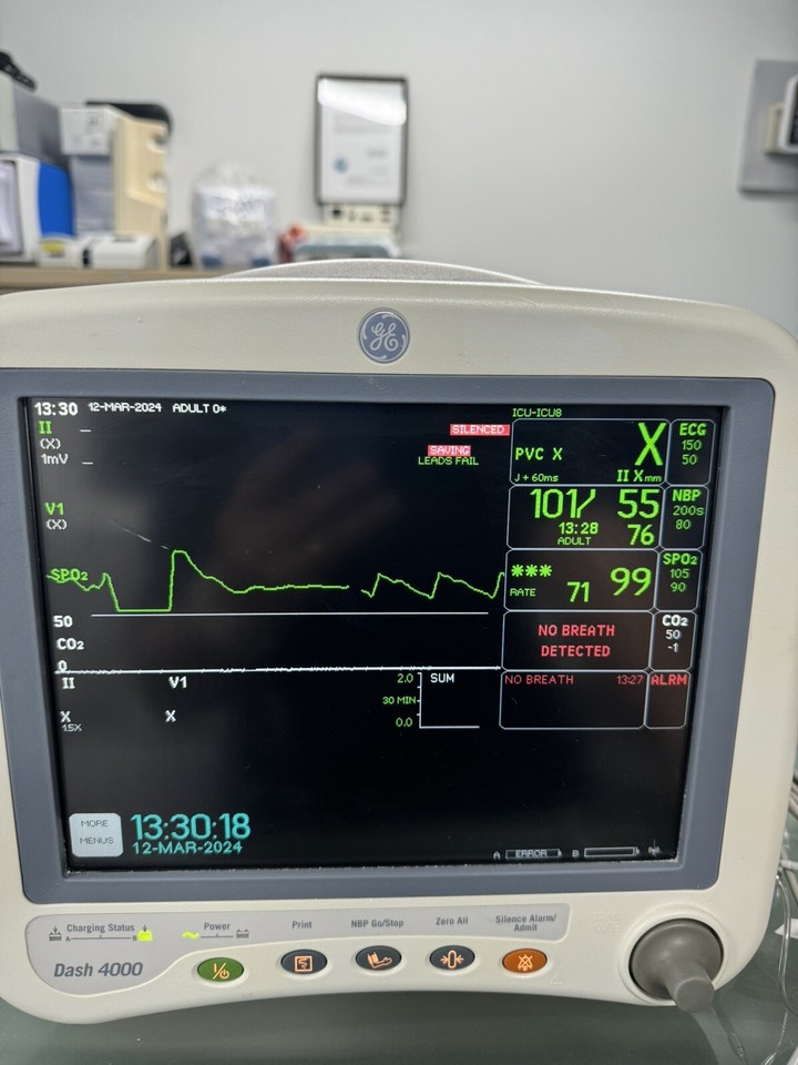 GE Dash 4000 ECG Monitor Sp02 NIBP | eBay