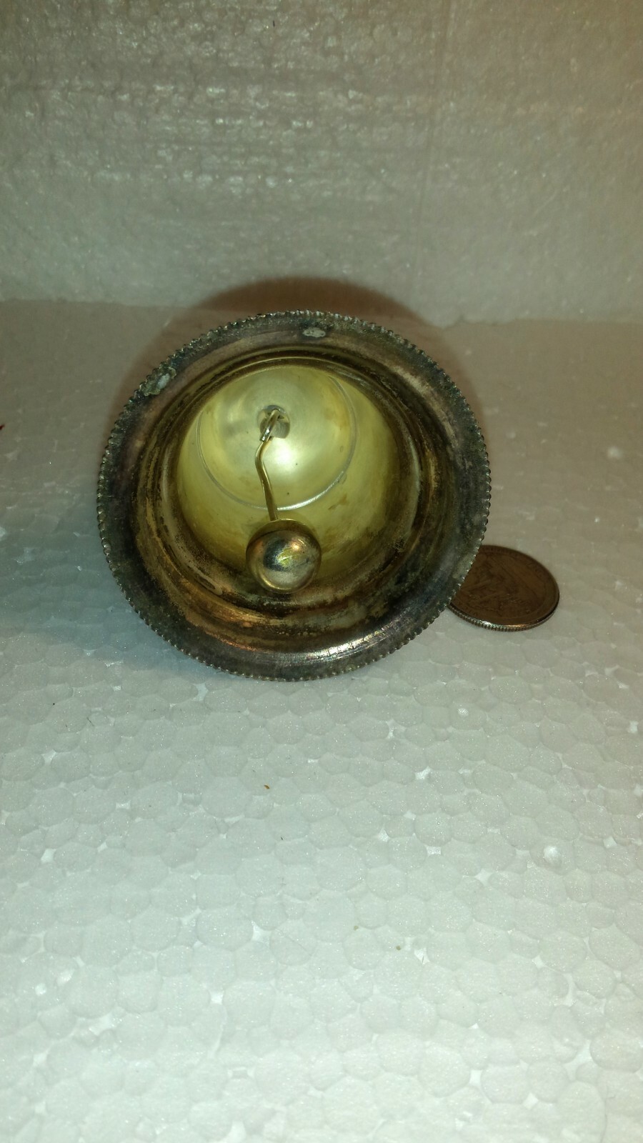 VINTAGE SILVER PLATED BELL 4" | eBay