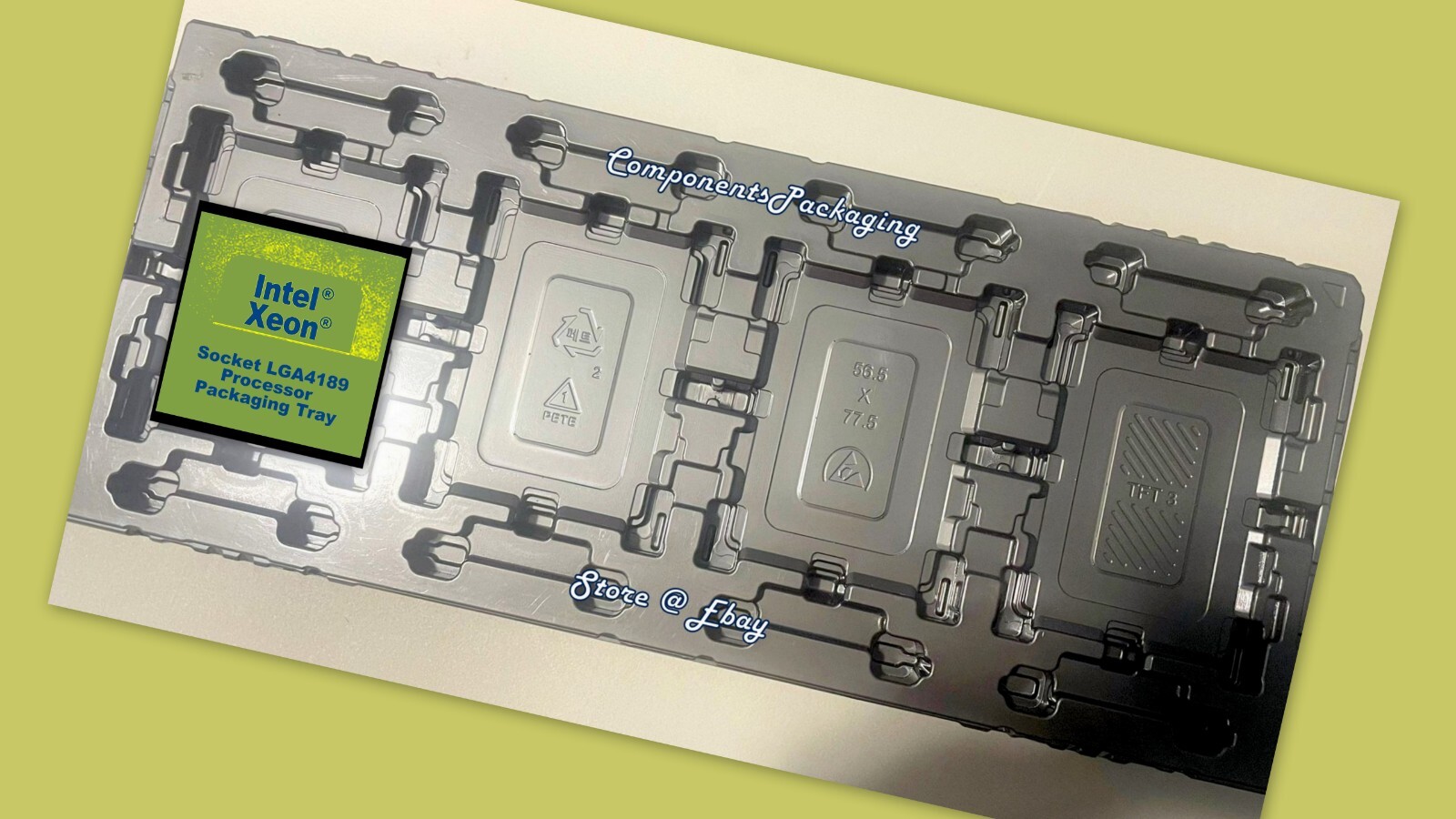 Intel Ice Lake Xeon Processor Tray for Socket LGA4189 CPU - Lot of 2 5 ...