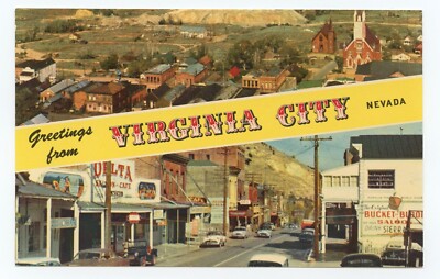 Greetings from Virginia City Street View Nevada Mining Ghost Town ...