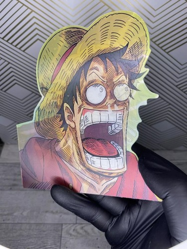 One Piece Luffy Zoro Sanji 3D Lenticular Motion Car Sticker Decal ...