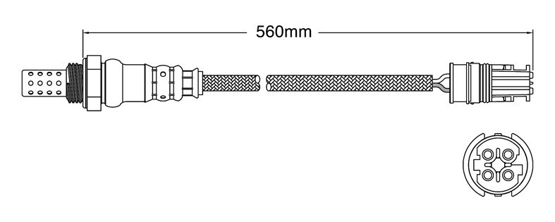 Post-Cat Cyl 1-6 oxygen sensor for BMW 760i F01 N74 B60 V12 6.0 Twin ...