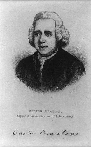 Photo:Carter Braxton, signer of the Declaration of Independence | eBay