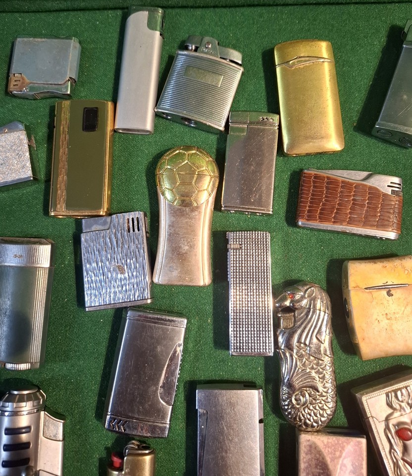 Huge job lot of 32 mixed pocket lighters not working sold for repair ...