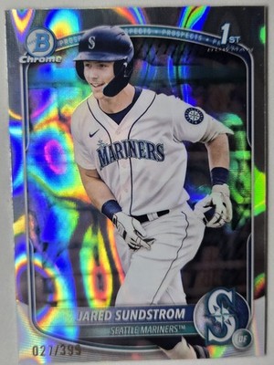 2025 Topps Bowman Chrome - Jared Sundstrom 1st Bowman /399 Wave ...