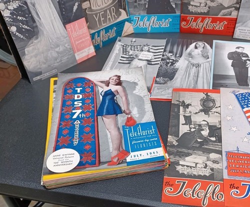 Vintage Lot Of 50+ Teleflorist 1940's WWII Flowers By Wire Magazine | eBay