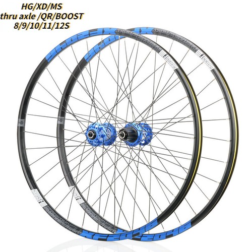 MS/ HG/XD Mountain Bike Wheelset 8-12 Speed QR / Thru Axle Thru BOOST ...