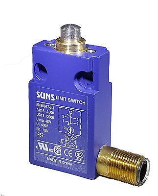SUNS SN3101-SP-E Plunger Compact Limit Switch M12 Connector Side | eBay