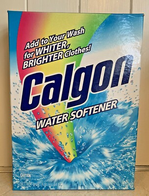 (1) Calgon Water Softener Powder Box New LARGE 4 LB (64 OZ) Box ...