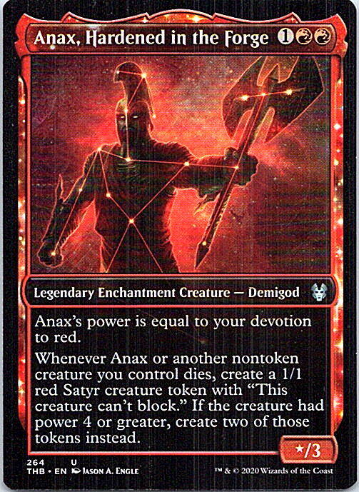 Anax, Hardened in the Forge Magic The Gathering Theros Beyond Death ...