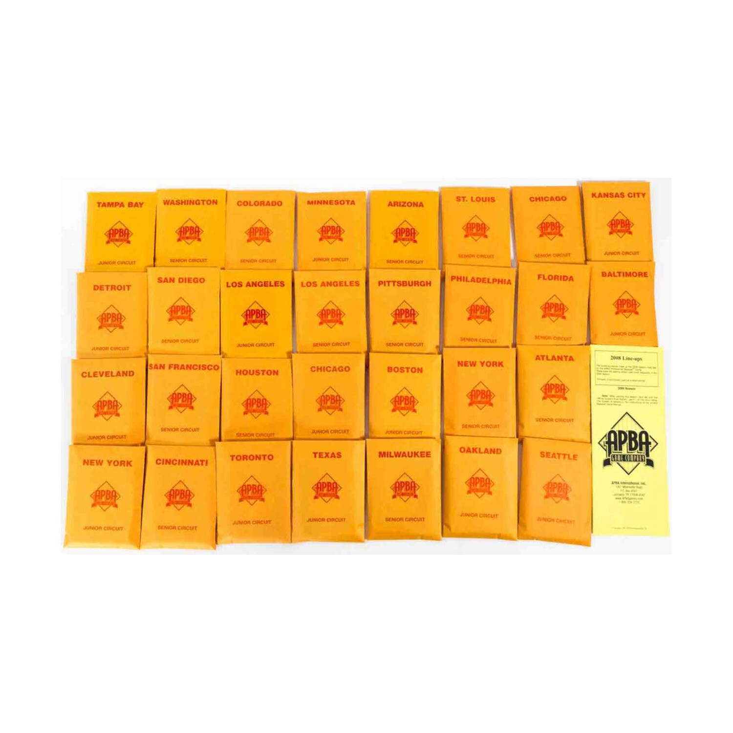 APBA Baseball Cards APBA Baseball 2008 Player Cards - Complete Set Bag ...