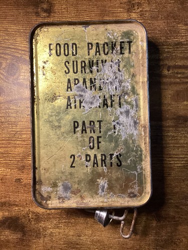 EMPTY Vietnam War Era 1968 Food Packet Survival Abandon Aircraft Ration ...
