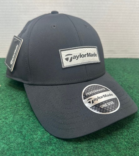 TaylorMade Golf Men's Lifestyle Cage Patch Logo Hat - One Size - BLACK ...
