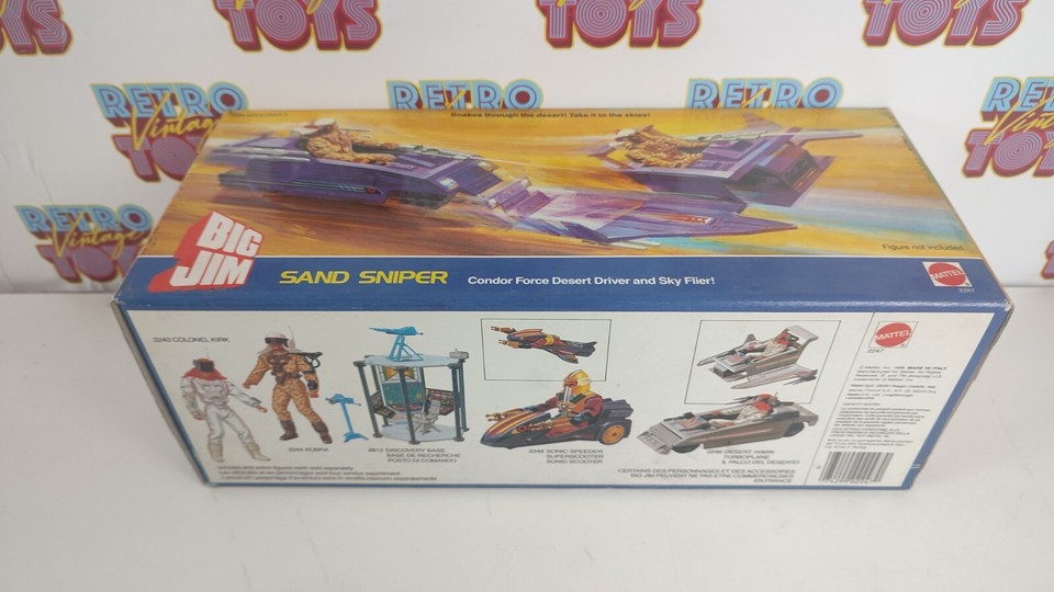 BIG JIM SAND SNIPER CONDOR FORCE DESERT DRIVER SKY FLIER VINTAGE MIB ...