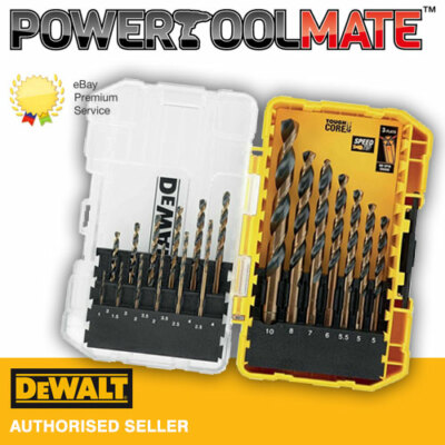 Dewalt DT70728 19 Piece Impact Black & Gold HSS Drill Bit Set ...