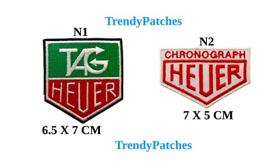 Watch Formula 1 Tag Heuer Chronograph Embroidered Iron Sew On Patch ...